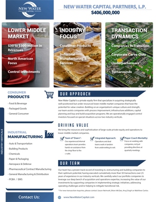 New Water Capital Raises $406 Million for First Private Equity Fund ...